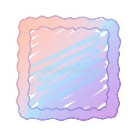 Pastel Color Square Frame With Soft Gradient Background Stock Illustration Illustration Of
