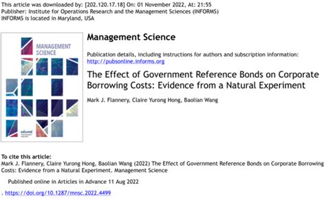 4篇高金教授所著论文近期被顶级学术期刊management Science发表或接受 Saif动态 上海高级金融学院