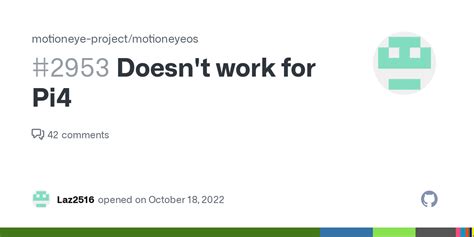 Doesnt Work For Pi4 · Issue 2953 · Motioneye Projectmotioneyeos · Github