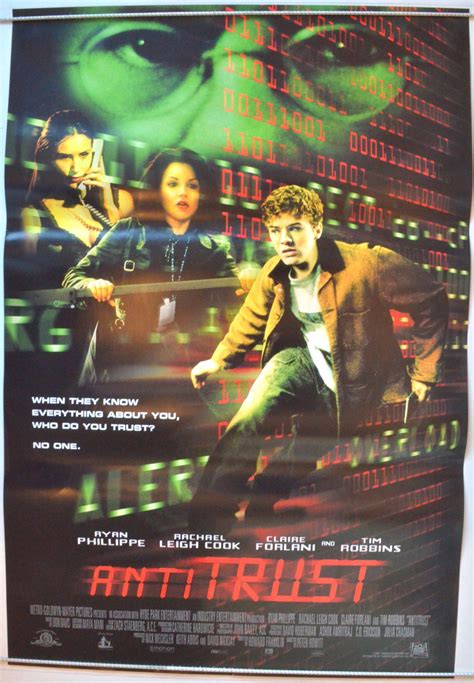 Antitrust Movie Poster Antitrust 2001 Movie Posters