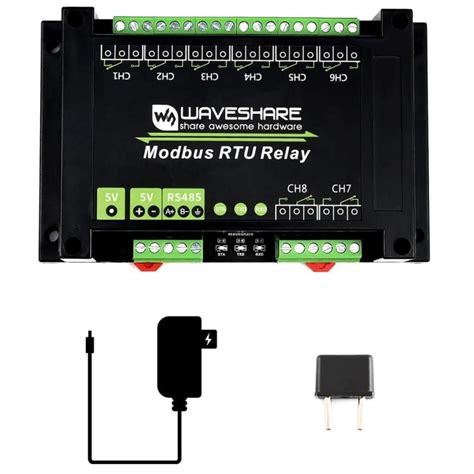 Waveshare Industrial Modbus RTU 8 Channel Relay Module RS485 Bus Multi Protection Buy Online At