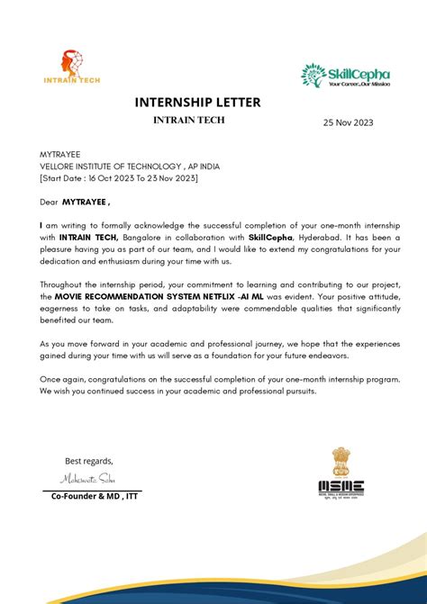 Mytrayee Maddali On Linkedin Ai Ml Internshipjourney Movierecommendationsystem Techinnovation