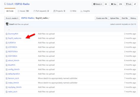 How To Install The ESP Radio To ESP Board Issue Edzelf Esp Radio GitHub
