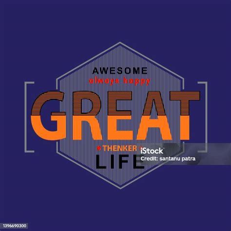 텍스트 그래픽의 훌륭한 생각 프리미엄 벡터 일러스트레이션 티셔츠 인쇄 셔츠 후드티와 바바 정장 키즈 코튼 등의 디자인 보이