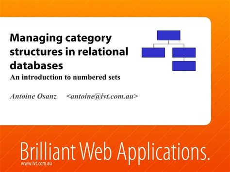 Managing Category Structures In Relational Databases Ppt