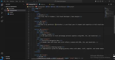 Nivetha S On Linkedin Webdevelopment Portfolio Html Css