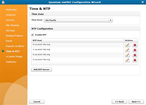 Configuring An Ntp Server For A Vmpro Appliance Configuring An Ntp Server For A Vmpro Appliance