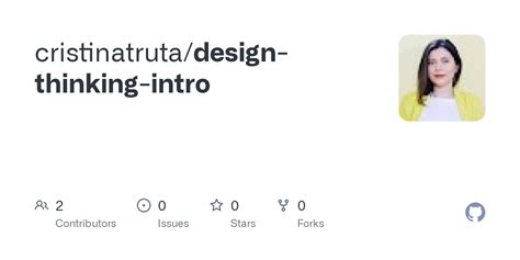 GitHub Cristinatruta Design Thinking Intro