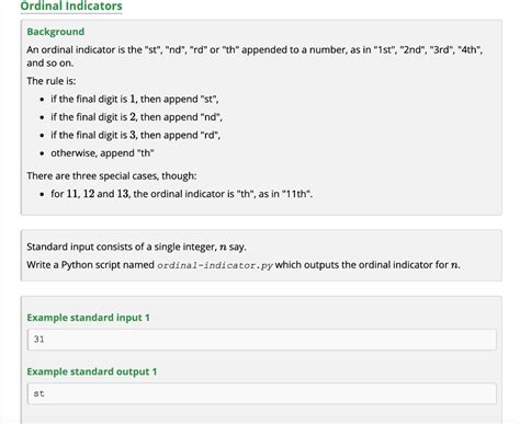 Solved Ordinal Indicators Background An Ordinal Indicator Is