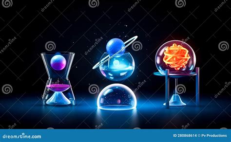 Illustration On The Theme Of Science And Research Generative Ai Stock Illustration