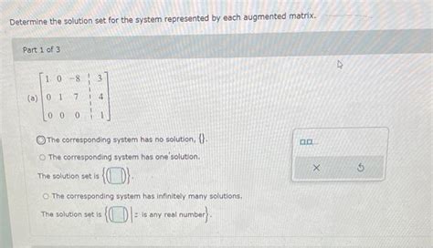 [solved] any help determine the solution set for the syste