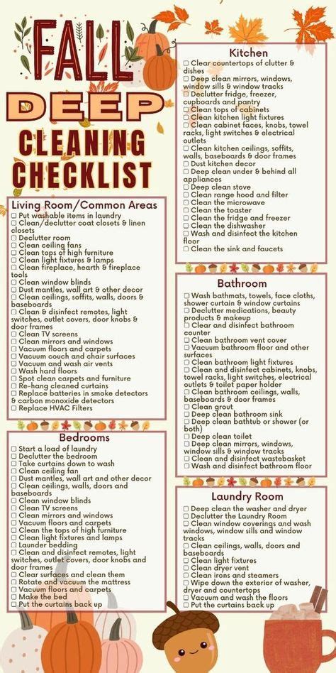 The Ultimate Fall Cleaning Guide With Fall Deep Cleaning Checklist