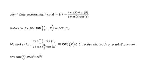 Proof For The Tangent Cofunction Identity By Using The Sum And