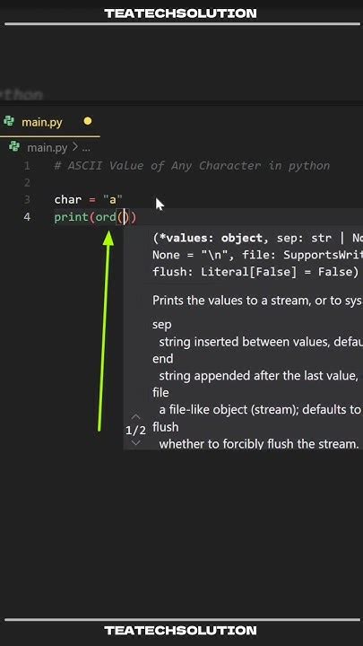 Python Tutorial Finding Ascii Values For Characters Youtube