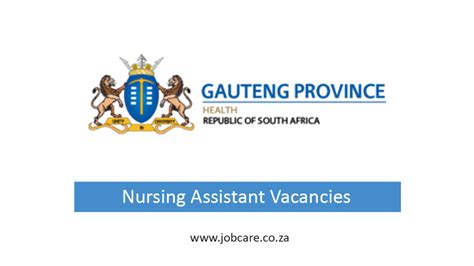 Nursing Assistant Vacancies X14 Posts At Department Of Health Jobcare