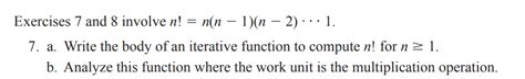 Solved Exercises 7 ﻿and 8 ﻿involve N≠nn 1n 21a