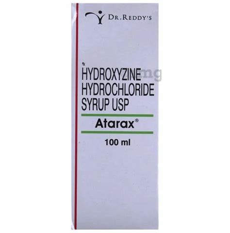 Hydroxyzine Hydrochloride Syrup For Clinic 100 Ml At Rs 420bottle In