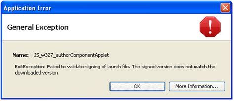 Preventing User From Annoying Java Applet Messages Or Operation “rescuing Your User” Vol1