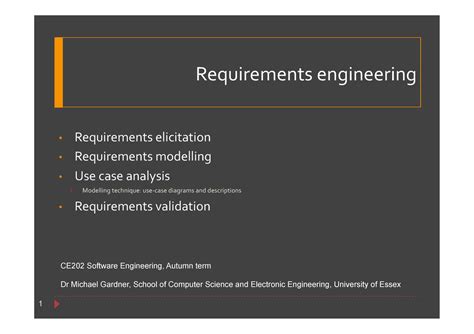 Requirements Modellinguse Case Notes Requirements Engineering
