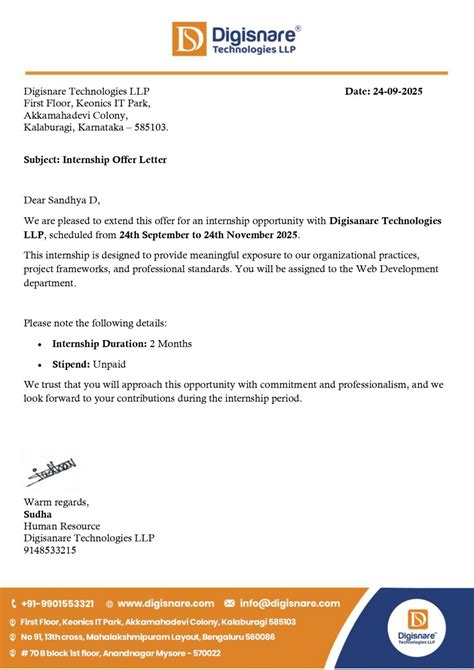 Internship Webdevelopment Informationtechnology
