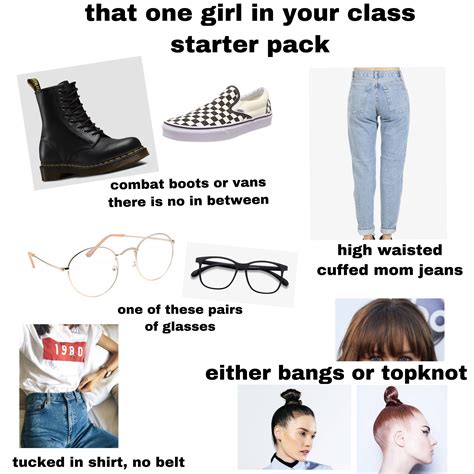 That One Girl In Your Class Starter Pack Starterpacks