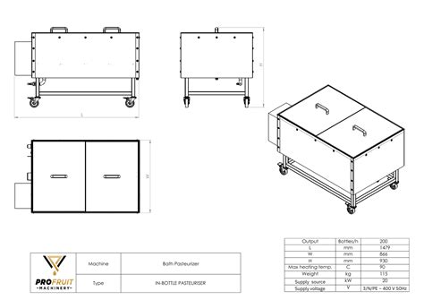 Bath Pasteurizer For Bottles Profruit