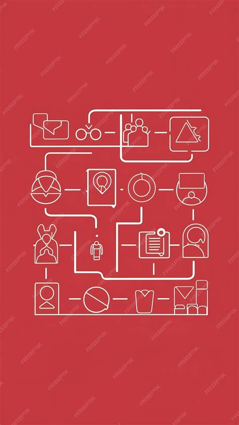 Streamlining Processes A Simplified Flowchart In Solid White Background Premium Ai Generated Image