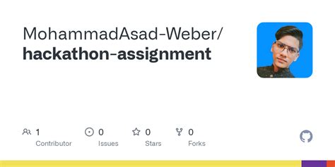 Github Mohammadasad Weberhackathon Assignment