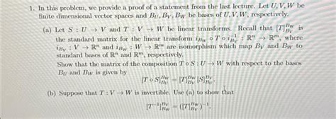 Solved In This Problem We Provide A Proof Of A Statement Chegg Com