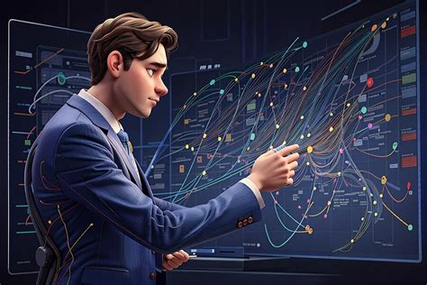 Premium Ai Image A Businessman Harnessing Ai Big Data Digital Neural Networks To Analyze