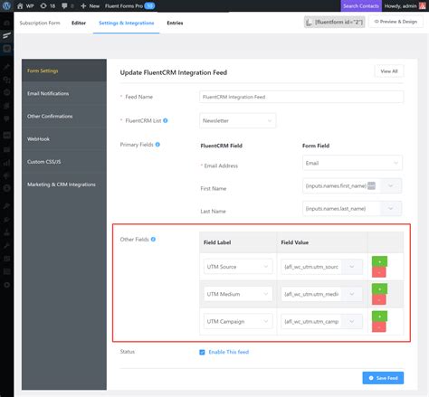 How To Send Utm Parameters To Fluent Crm Appfromlab