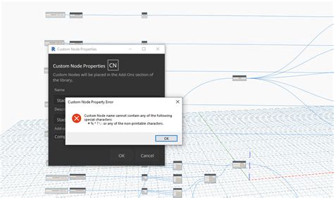 Custom Node Symbols Error Message Dynamo