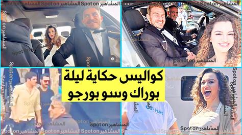 كواليس تصوير مشهد اصطدام سيارة جانفيزا بماهر من مسلسل حكاية ليلة، بوراك