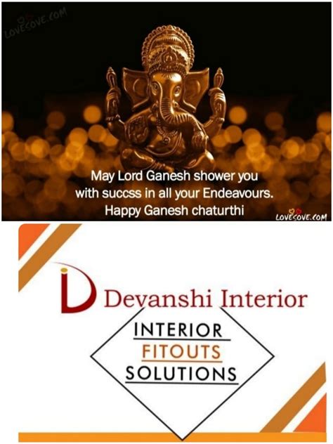Devanshi Interior Pvt Ltd On Linkedin Wishing Everyone A Very Happy Ganesha Chaturthi May Lord