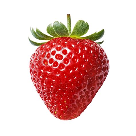 흰색 배경 생성 Ai에 고립 된 신선한 딸기 프리미엄 사진