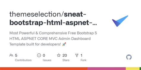 Open Source Aspnet Core Mvc Admin Dashboard Template Sneat R