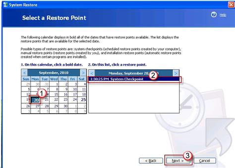 PC Palace How To Restore Windows XP To A Previous State