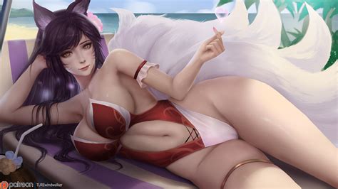 Turewindwalker Ahri League Of Legends League Of Legends 1girl