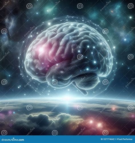 Neural Network Hologram Visualizing Brain Neurons Stock Illustration Illustration Of 39aph39