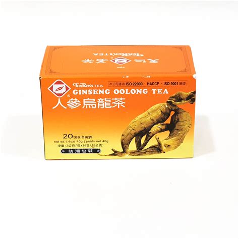 Ginseng Oolong Tea Bags 20 Pk Tenren 天仁茗茶tenren 天仁茗茶