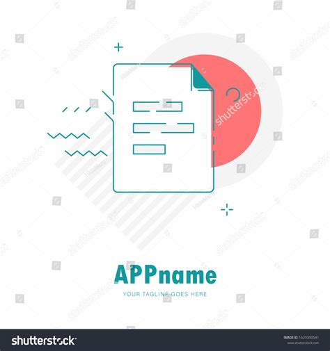 File Splash Screen App Icon Royalty Free Stock Vector 1629300541