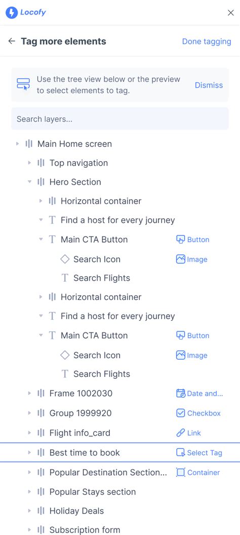 Tagging Locofy Docs