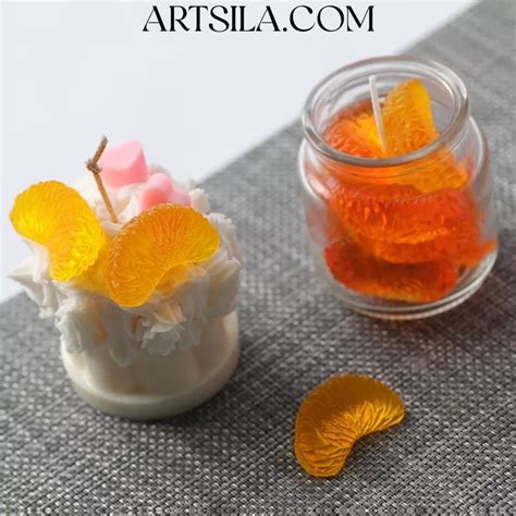 5 Cavities Citrus Segment Mold Artsila