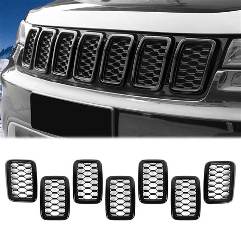 Jecar Front Grill Rings Honeycomb Grille Mesh Inserts