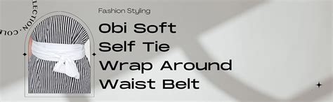 Vhd Women Solid Color White Obi Soft Self Tie Wrap Around Waist Belt