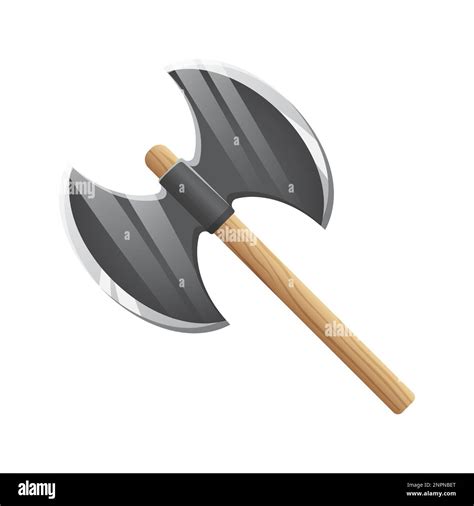 Game UI Asset Gaming User Interface Axe Icon Vector Illustration