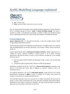 SysML Modelling Language Explained Systems Sysml Modelling Language Explained Systems Pdf