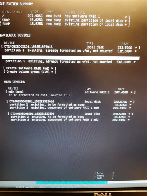 1804 Cannot Create Create A New System With A Raid1 Partition For