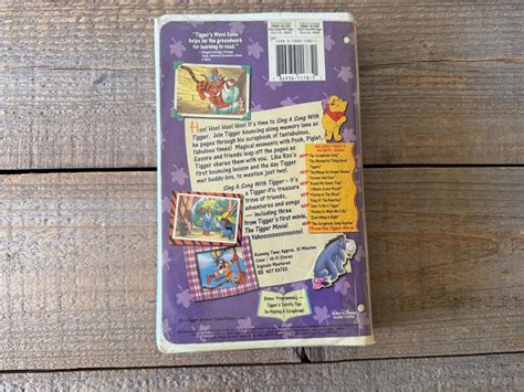 Sing A Song With Tigger Winnie The Pooh Disney Vhs Movie Etsy