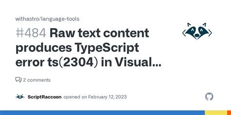 Raw Text Content Produces TypeScript Error Ts 2304 In Visual Studio